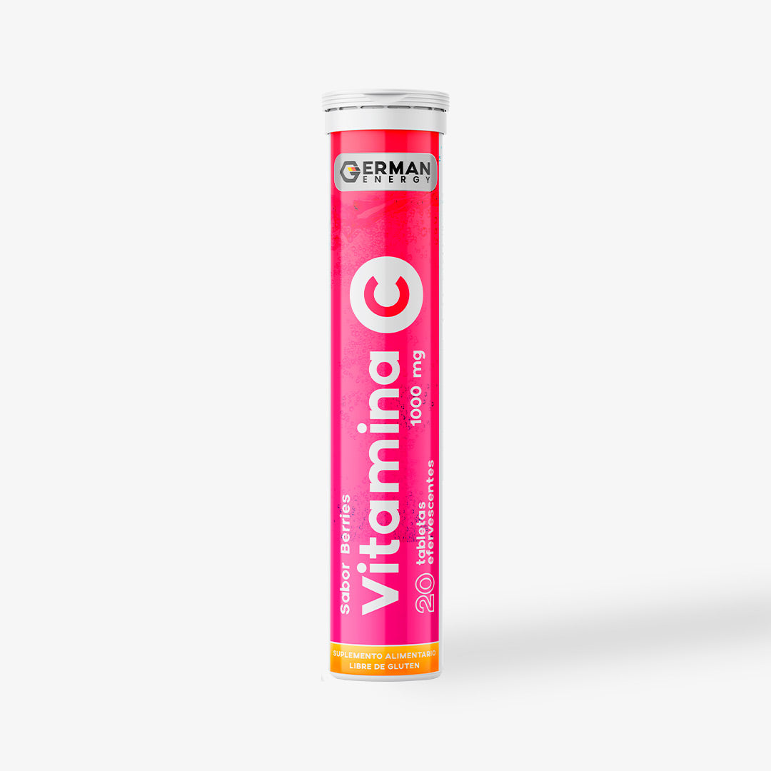 Vitamina C 1000mg sabor Berries – German Energy – Vitaminas y minerales